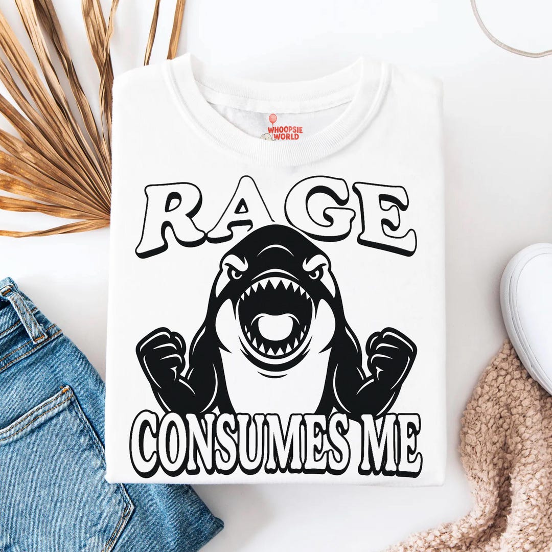 Orca Rage Consumes Me Shirt Angry Killer Whale Graphic Tee, Fierce Orca ...
