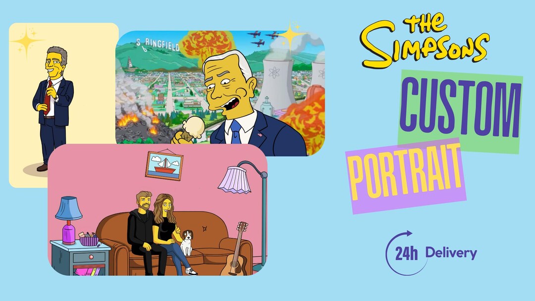 Custom Simpsons Portrait - Etsy