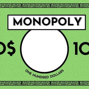 Editable Monopoly Template With Board+box+ Property Cards + Money ...
