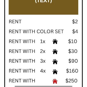 Editable Monopoly Template With Board+box+ Property Cards + Money ...