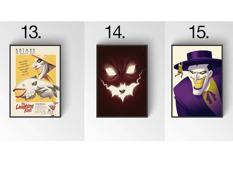 90s BTAS Caped Crusader Animated Series Posters - Etsy