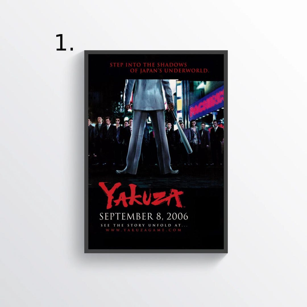Yakuza PS2 Kiwami Classic Retro Posters Video Game - Etsy