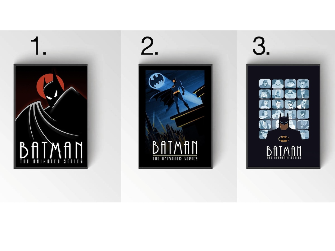 90s BTAS Caped Crusader Animated Series Posters - Etsy