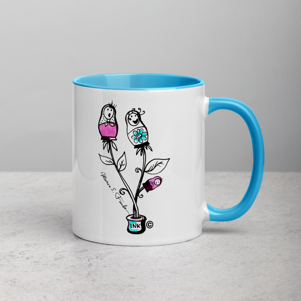 Ink Pot Mug With Color Inside - Etsy