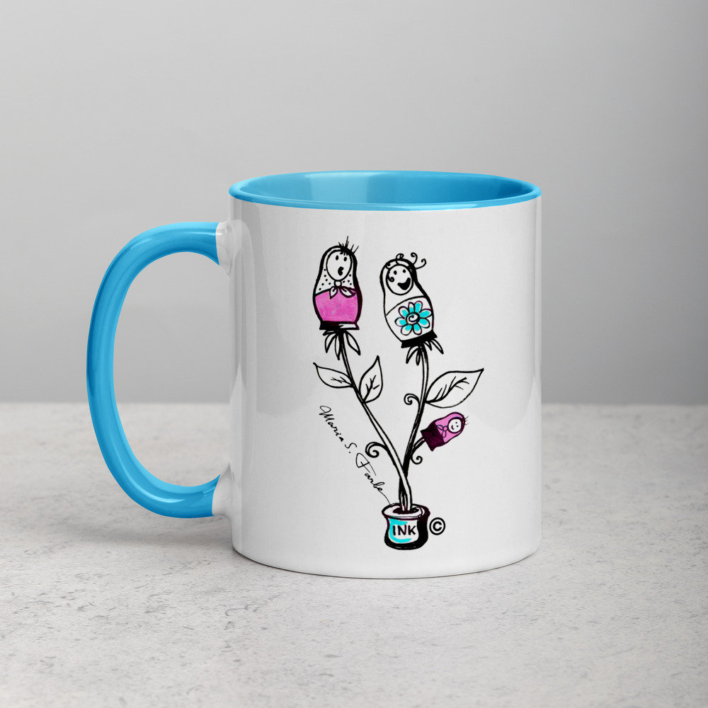 Ink Pot Mug With Color Inside - Etsy