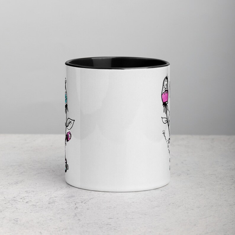 Ink Pot Mug With Color Inside - Etsy