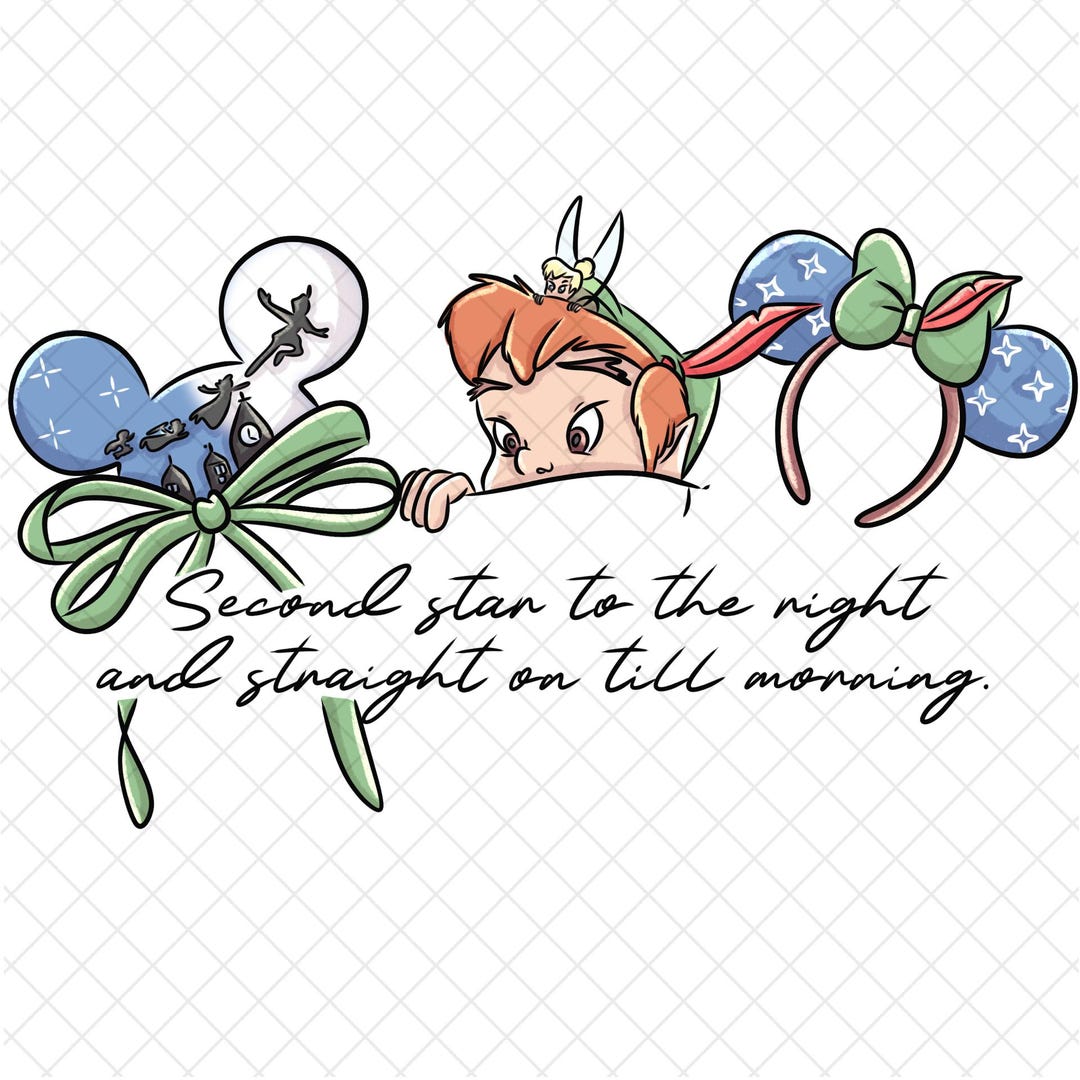 Magical Lost Boy PNG Doodle: Peter Pan, Tinkerbell (digital Paper) - Etsy