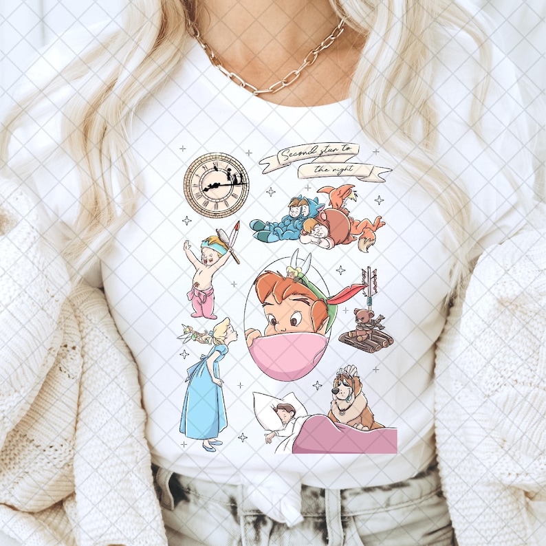 Peter Pan PNG Doodle: Tinkerbell, Wendy, Never Land Clipart (digital ...