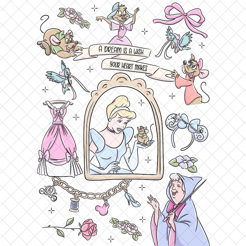 Cinderella Doodle Shirt - Etsy