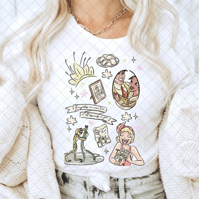 Princess Tia PNG Doodle: Magical Kingdom Sublimation Design (digital ...