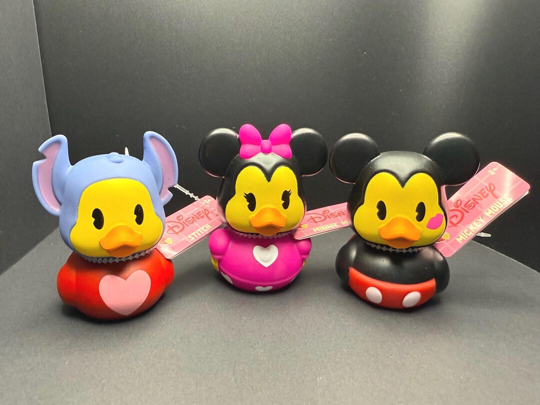 2" Disney Valentine Rubber Ducks! Each Adorable Choose From Mickey ...