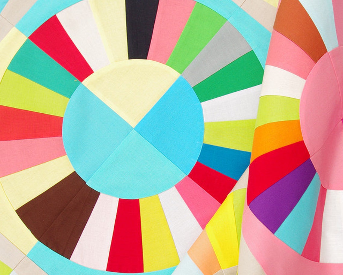 Color Wheel Foundation Paper Piecing Pattern Only. - Etsy