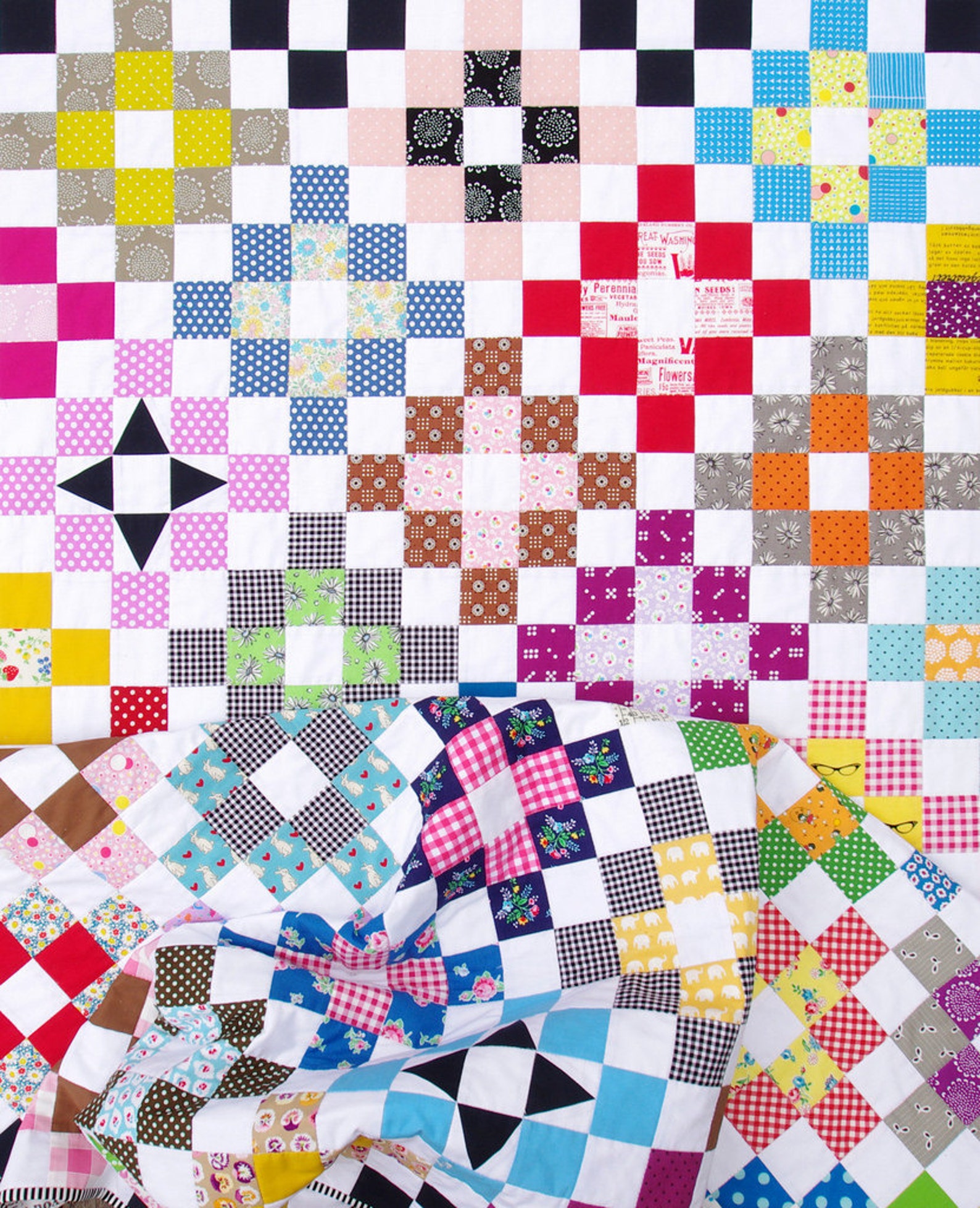 Scrappy Day Trip Quilt Pattern (PDF File) by Red Pepper Quilts - Etsy