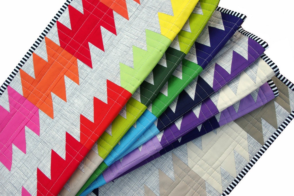 Rainbow Ripple Quilt Pattern (PDF FILE) - Immediate Download - Etsy