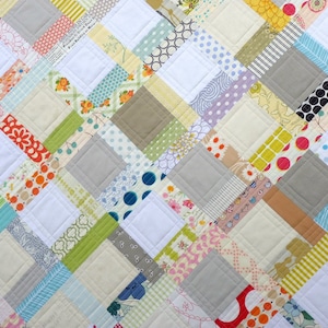 Tiffany Quilt Pattern (PDF File) | A Low Volume Patchwork Quilt Pattern ...