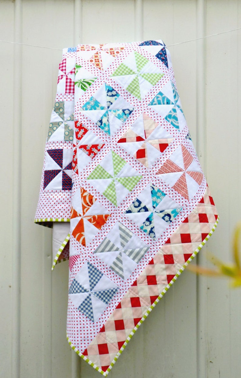 Pinwheels on Parade Quilt Pattern PDF File Immediate | Etsy