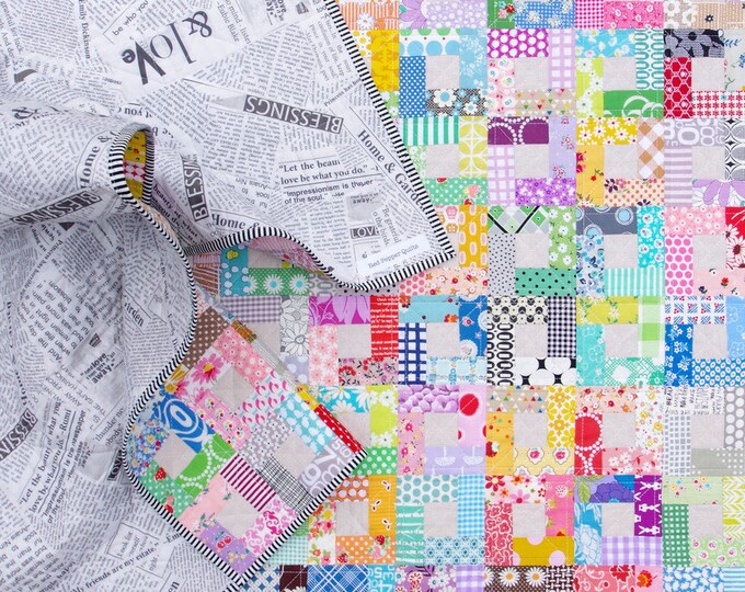 Modern and Colorful Bright Hopes Patchwork Quilt - Etsy