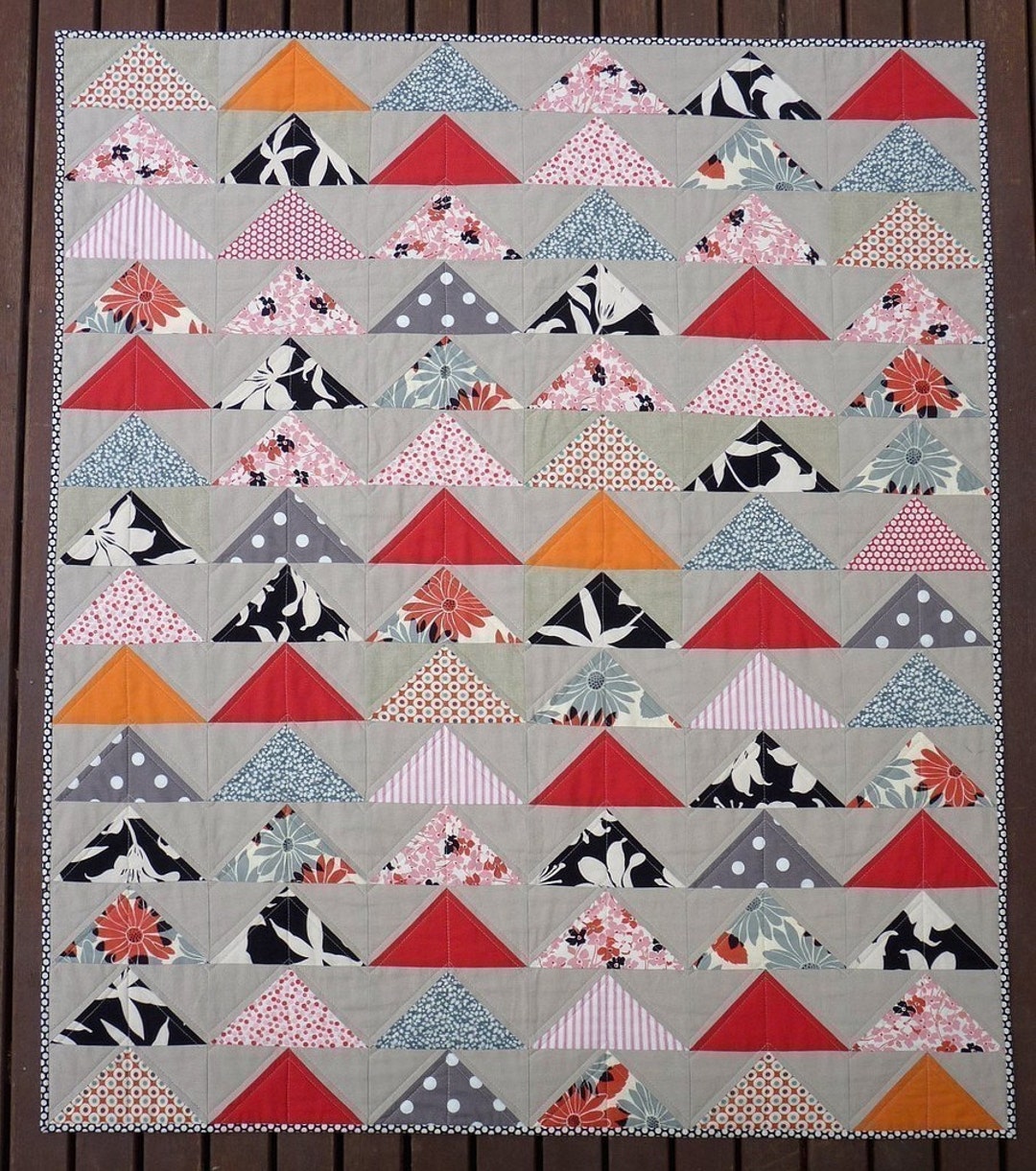 The Modern Flying Geese Quilt Pattern (PDF File) - Immediate Download ...
