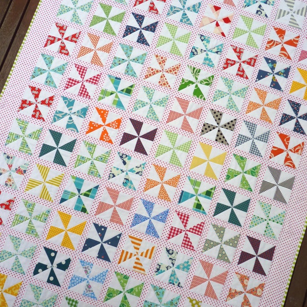 Pinwheel Quilt - Etsy
