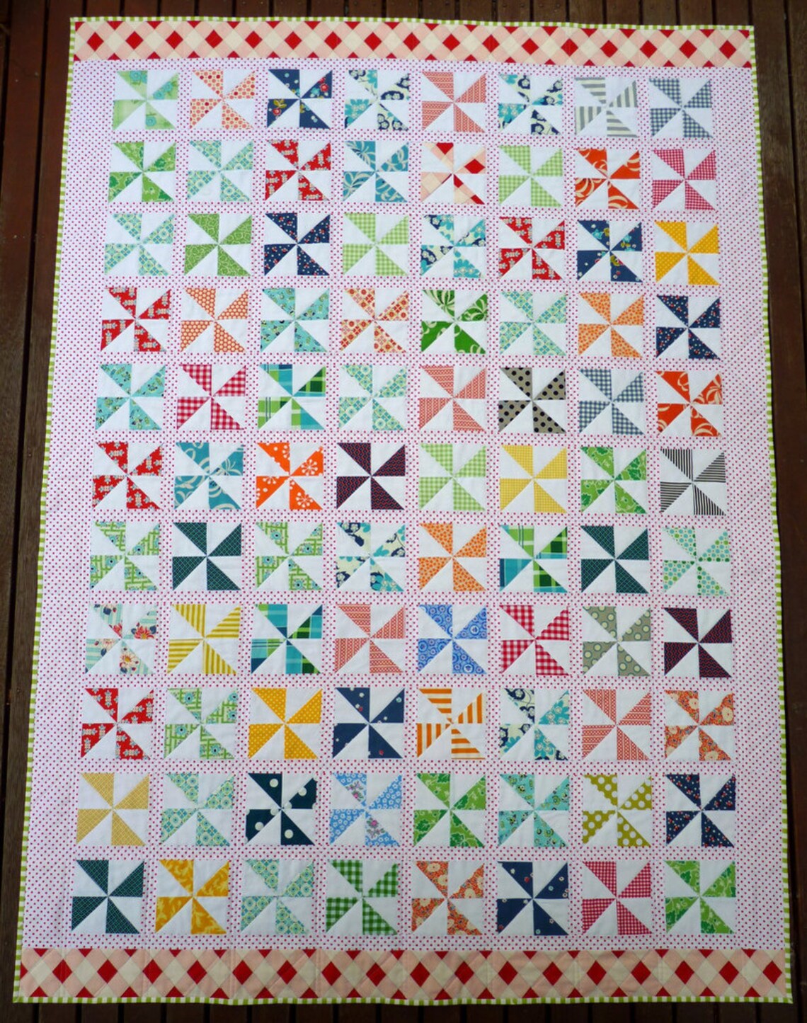 Pinwheels on Parade Quilt Pattern PDF File Immediate | Etsy