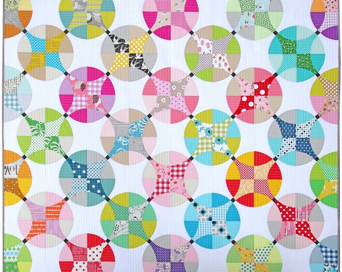 Modern Patchwork Quilt - Flowering Snowball Quilt - Etsy