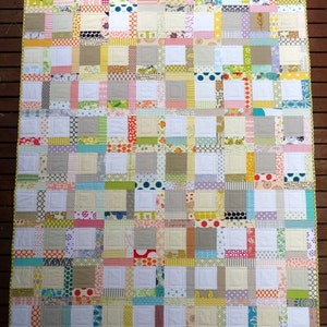 Tiffany Quilt Pattern (PDF File) | A Low Volume Patchwork Quilt Pattern ...