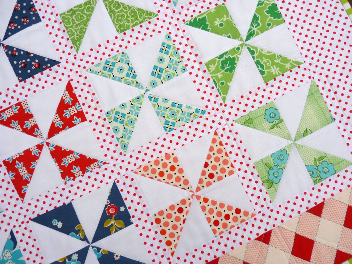 Pinwheels on Parade Quilt Pattern PDF File Immediate - Etsy Australia