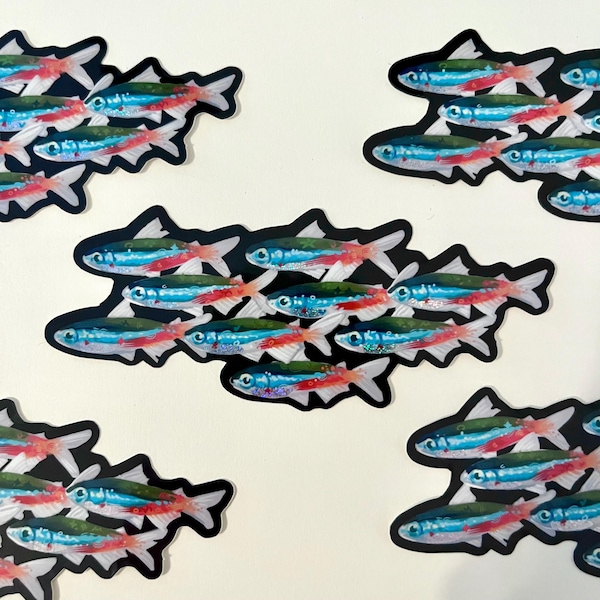Fish Stickers Glitter - Etsy