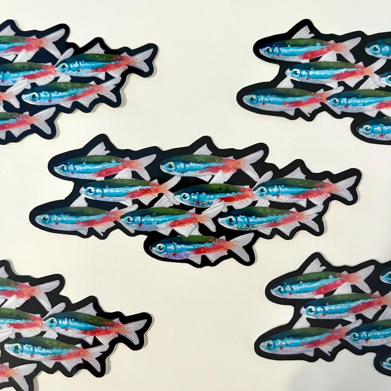 Fish Stickers Glitter - Etsy