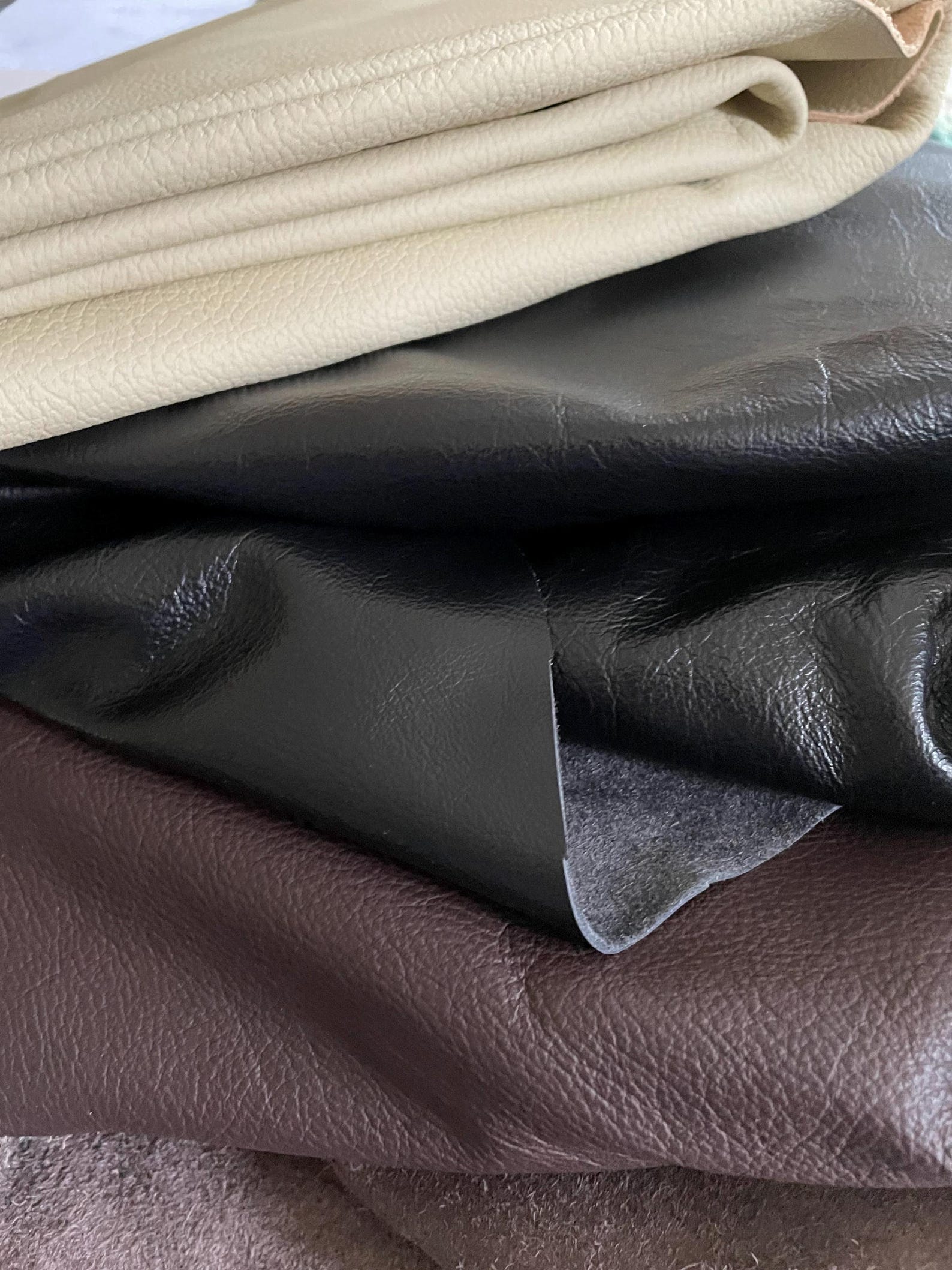 Leather, Full Hide, Half Hide, Black White Tan Ivory. Size 200cm X 190 ...