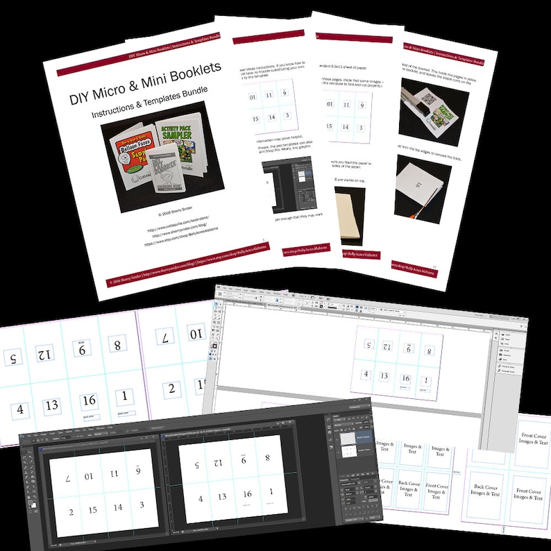 DIY Micro and Mini Booklets Templates | Indesign & Photoshop Templates ...