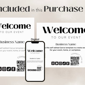 Customizable Sign Canva Template - Printable Grand Opening or Welcome ...