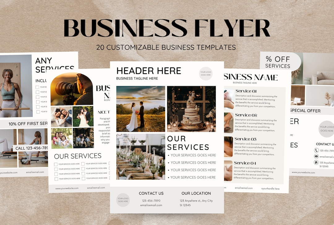 Business Flyer - Marketing Flyer Template - Canva Flyer - Small ...