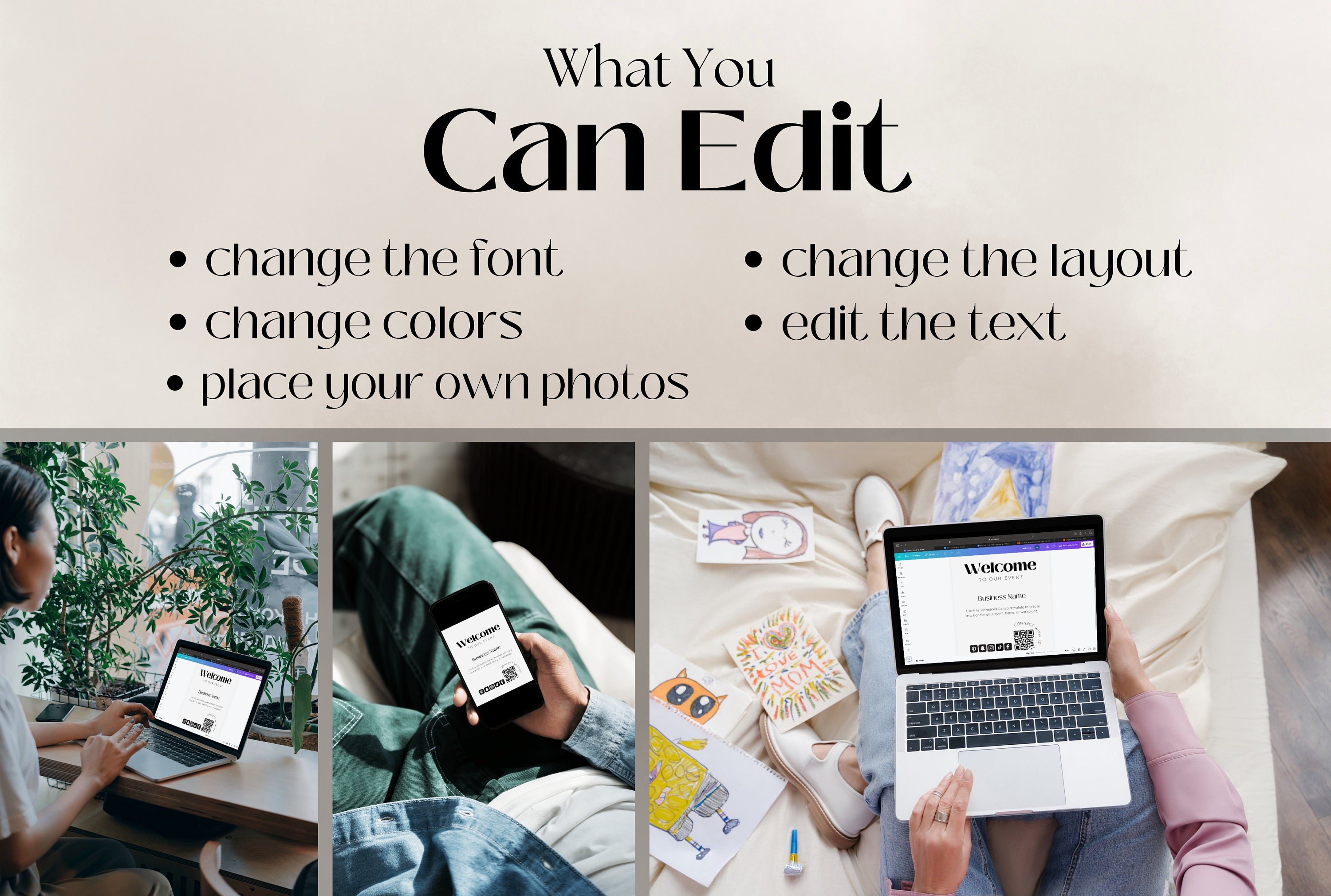 Customizable Sign Canva Template - Printable Grand Opening or Welcome ...