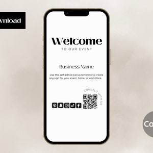 Customizable Sign Canva Template - Printable Grand Opening or Welcome ...