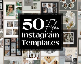 260 FILM OVERLAYS Instagram Post & Reels Templates - Media Kit - Story ...