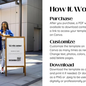 Customizable Sign Canva Template - Printable Grand Opening or Welcome ...
