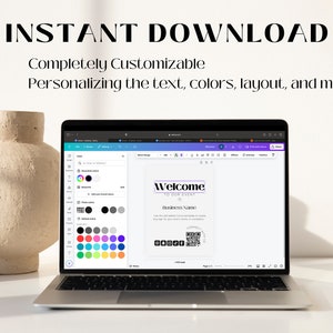 Customizable Sign Canva Template - Printable Grand Opening or Welcome ...