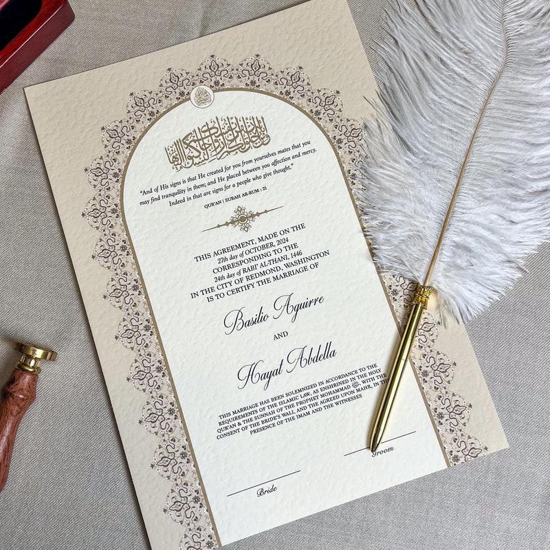 Nikkah Framed - Etsy