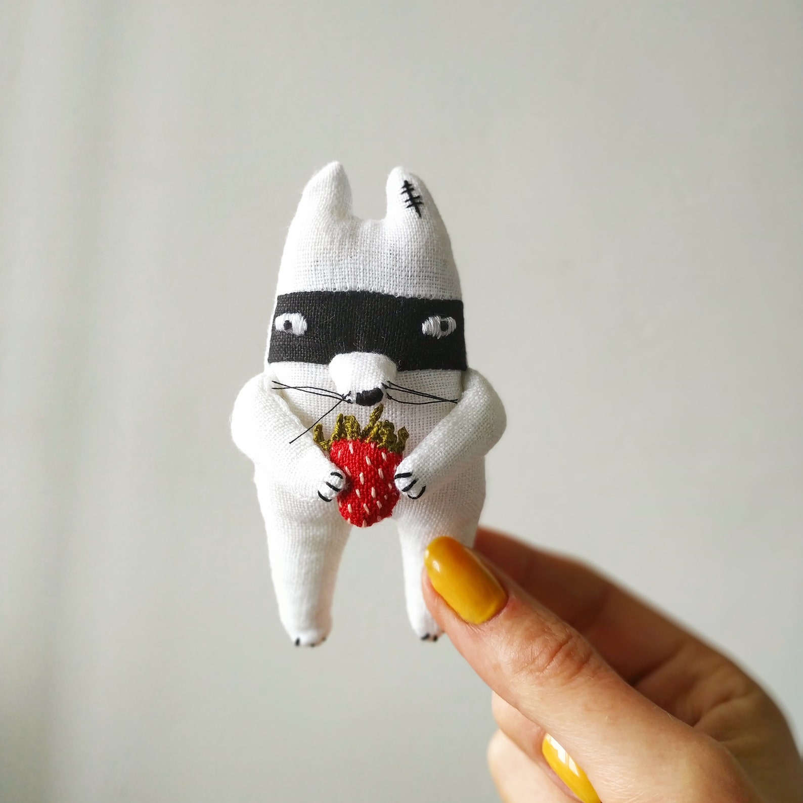 The Arctic Fox. Fox. Robber With Strawberry. | Etsy