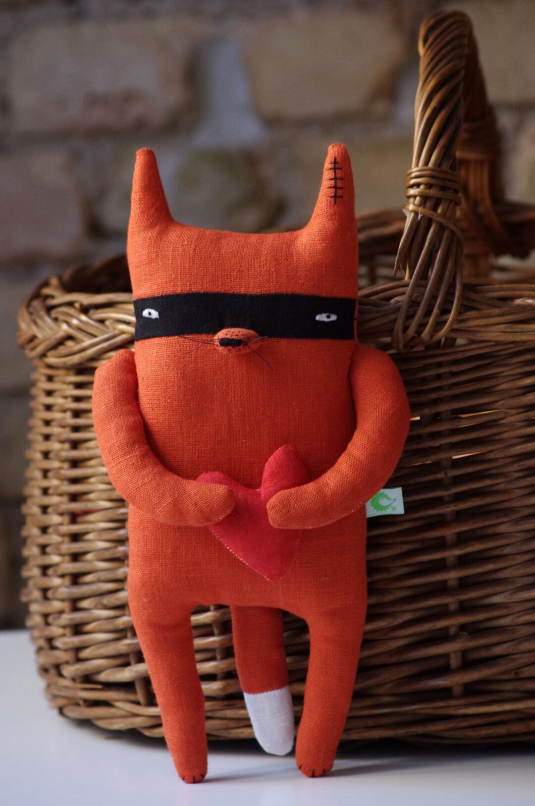 With Love. Very Big Bandit Fox. Valentine Day. Fox. - Etsy