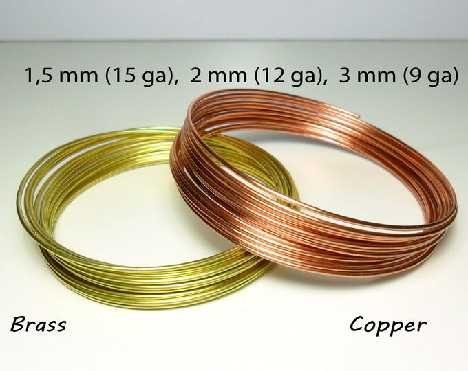 Raw Brass Wireround Wires Soft Half Hard Wire Beading Wire - Etsy