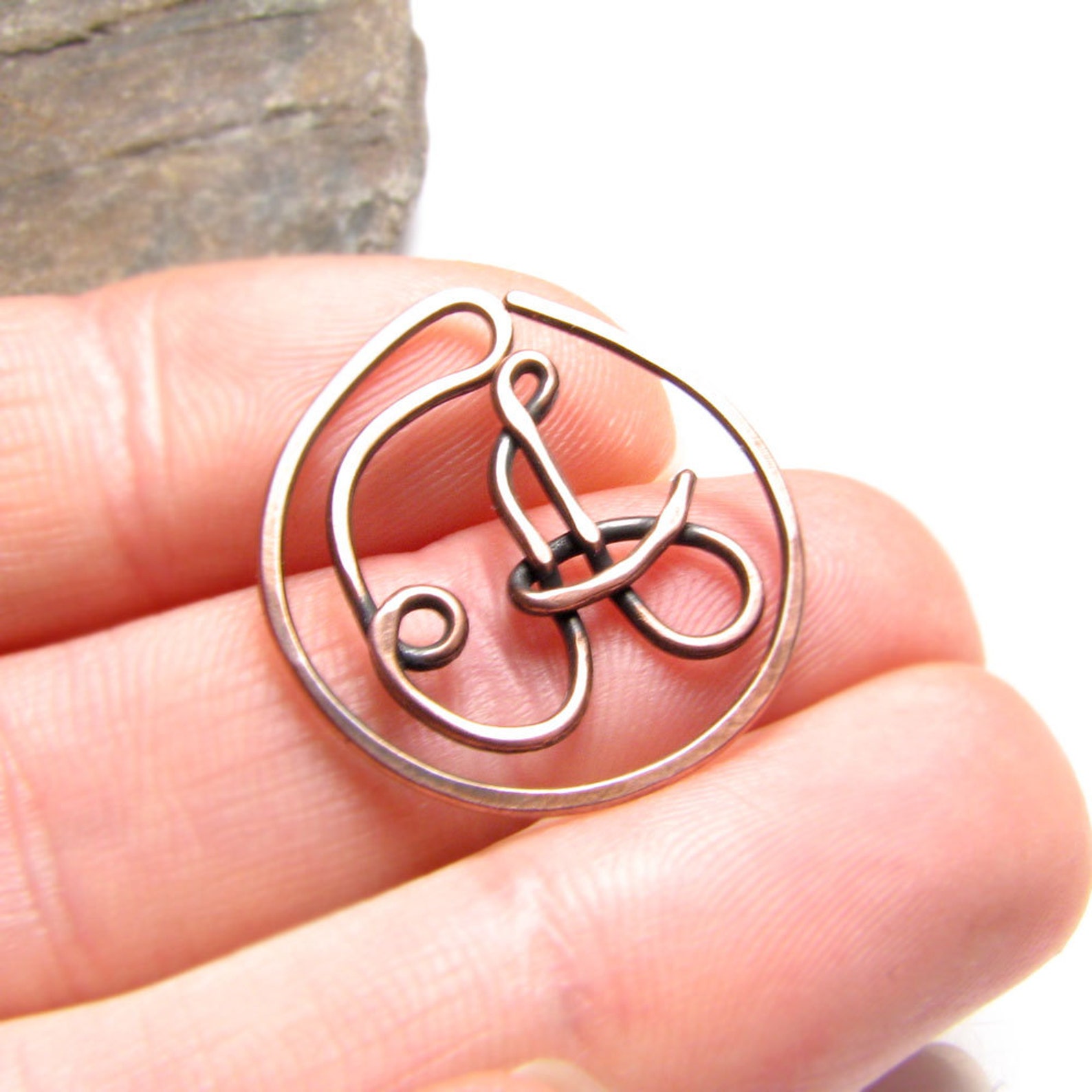 Alphabet letter unique bookmark 2 cm Cute custom name day | Etsy