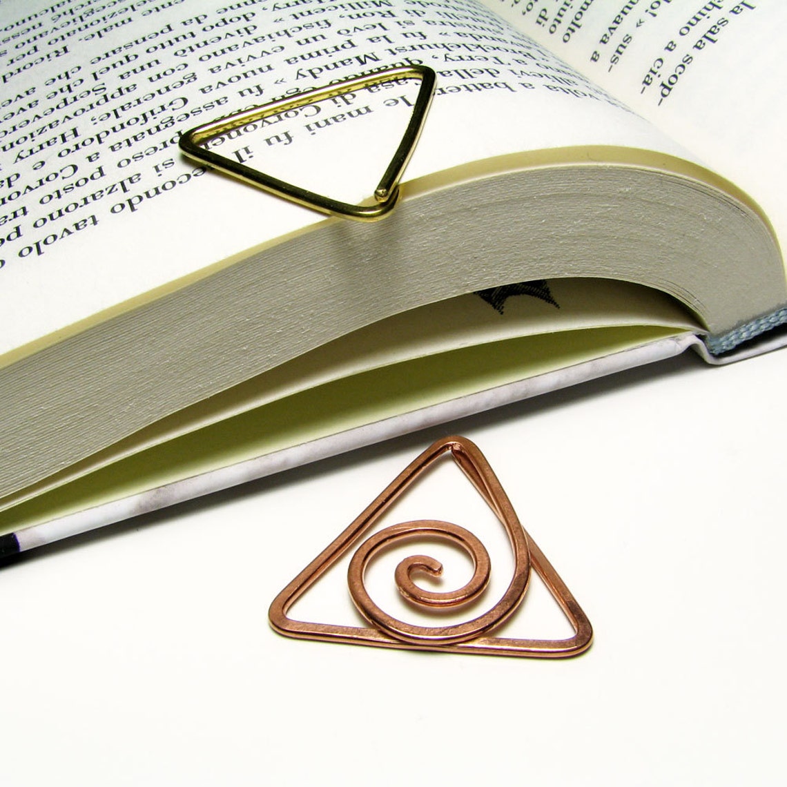 Handmade Copper Money Clip – Geometric Bookmark, Desk Accessory - Etsy