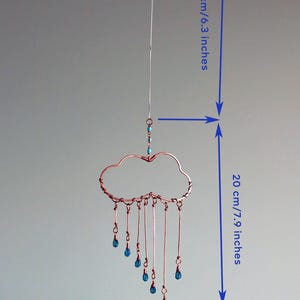 Raindrops Suncatcher Handmade Unique Clouds Sun Catcher - Cloud Wall ...