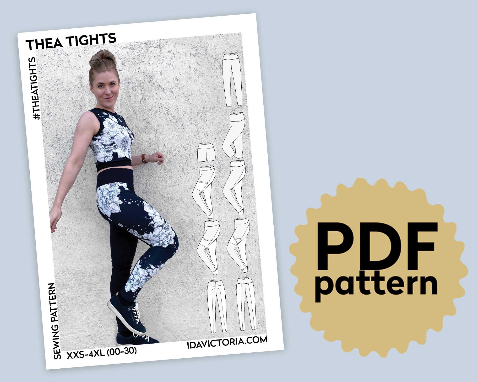 The Thea Tights PDF Sewing Pattern XXS-4XL - Etsy