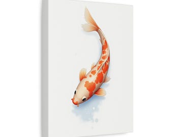 KOI FISH - Vibrant Koi Fish Art Print - Japanese Symbol of Luck and ...