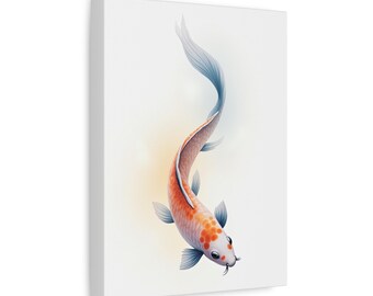 KOI FISH - Vibrant Koi Fish Art Print - Japanese Symbol of Luck and ...