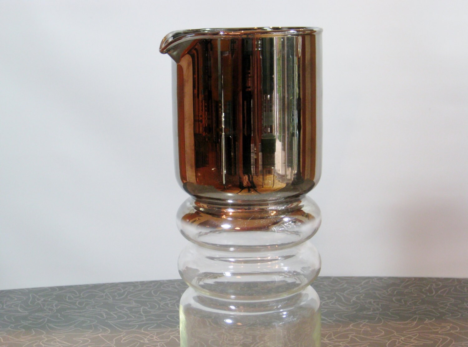 Mid Century Ombré Mirrored Decanter - Etsy