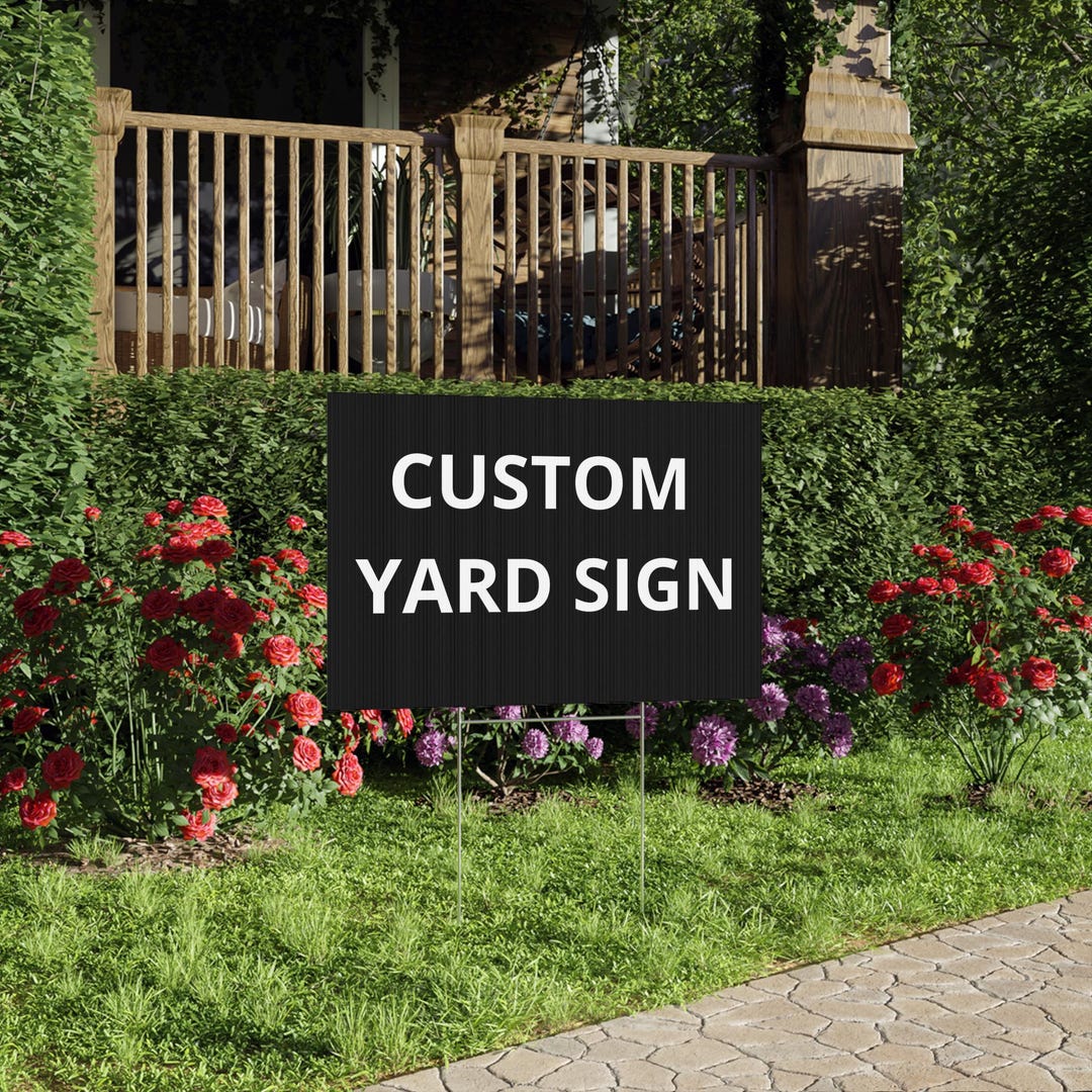 Custom Protest Yard Sign: Design Your Own Message - Etsy